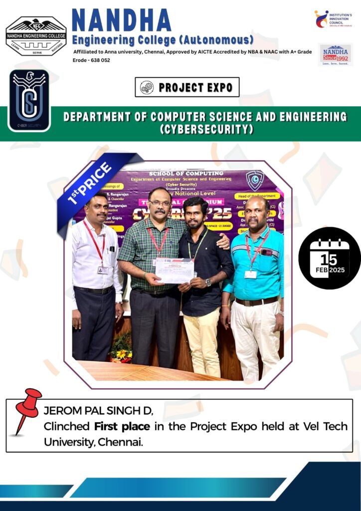 B.E-CSE(CYBER SECURITY) - Nandha Engineering College