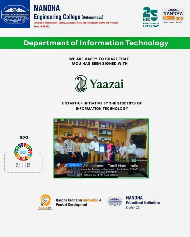 B.Tech-Information Technology - Nandha Engineering College