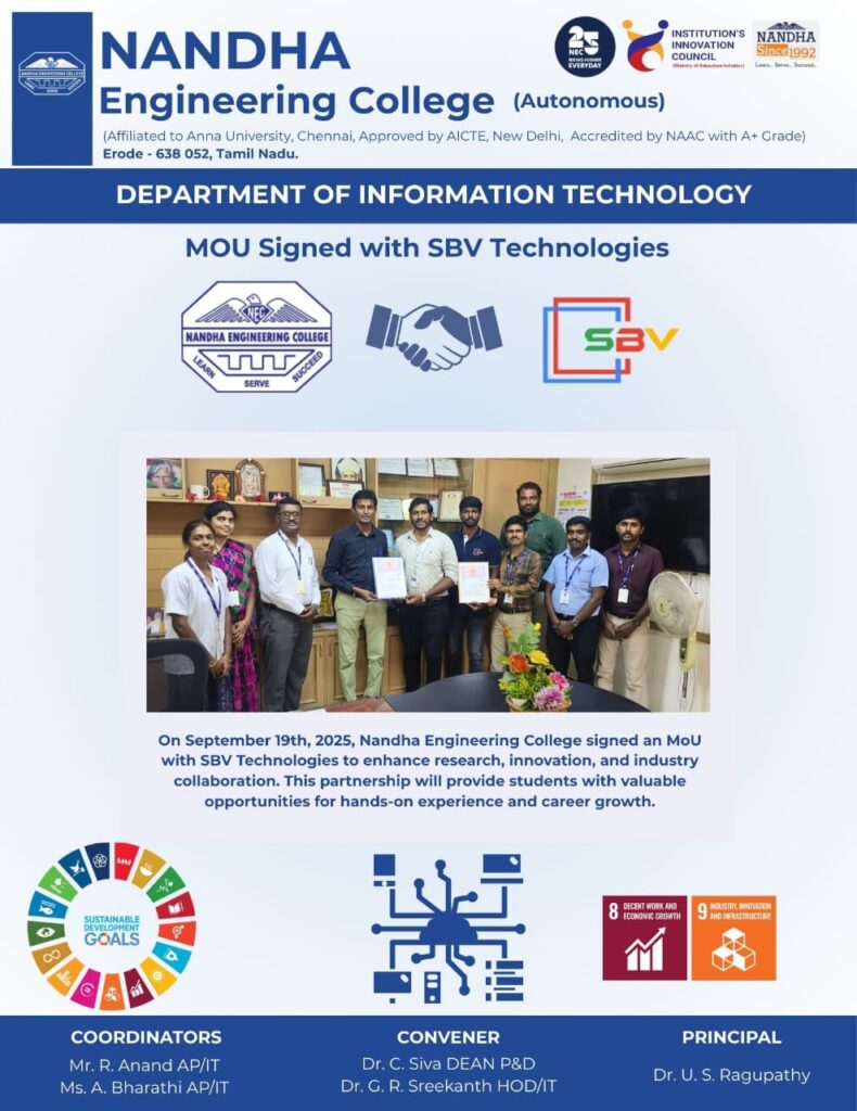 B.Tech-Information Technology - Nandha Engineering College